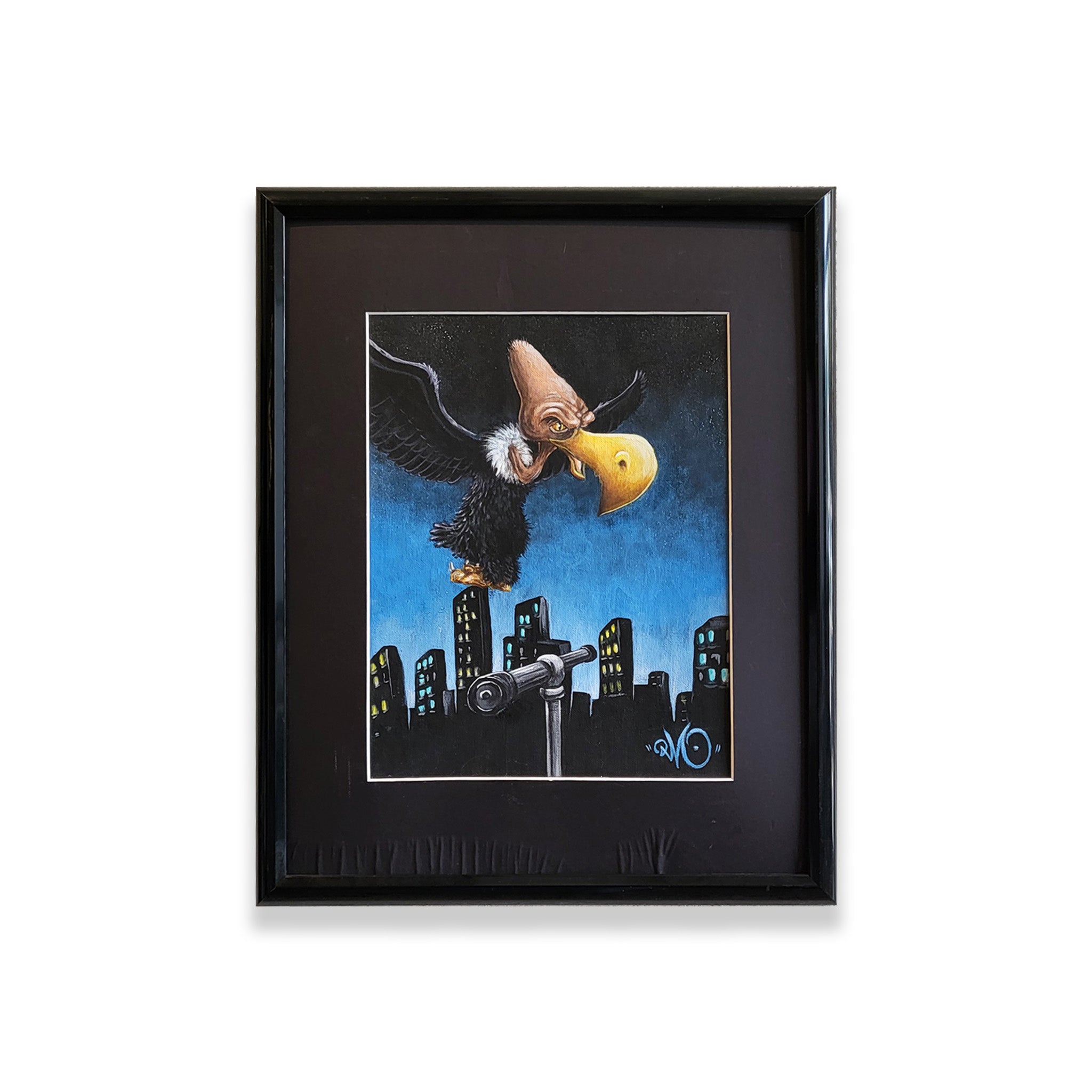 'Blowing Up the Spot' Framed Painting by Qvo – Overspraysupply