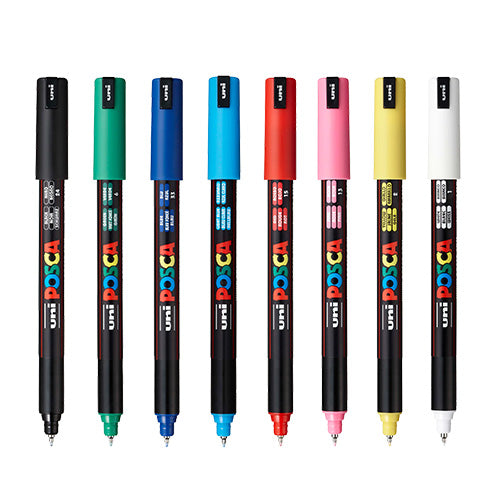 Uni Posca 1-MR 8 Piece – Overspraysupply